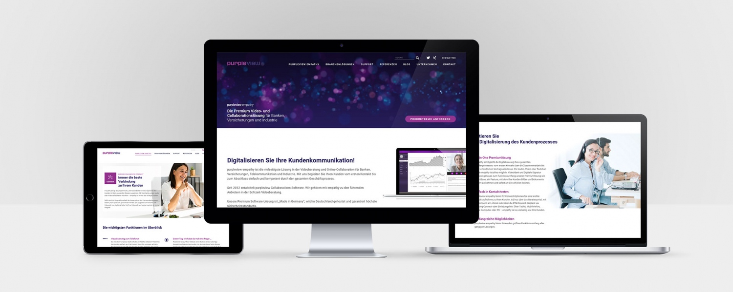 purpleview | Internetreferenz von PixelProduction auf Basis von WordPress