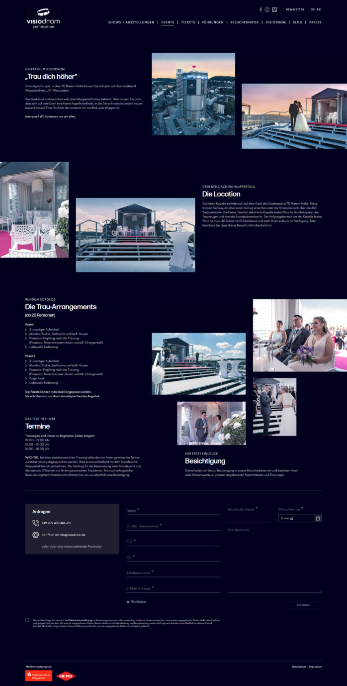 Marketing-Agentur Referenz: Visiodrom (neu) - PixelProduction